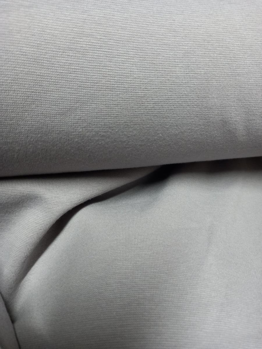 Light grey tubular ribbing – Rockstar Fabrics